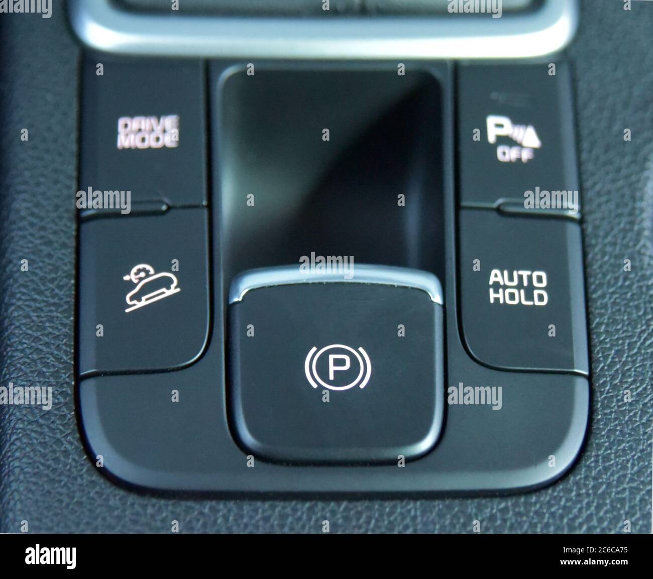 electric parkbrake button Stock Photo - Alamy