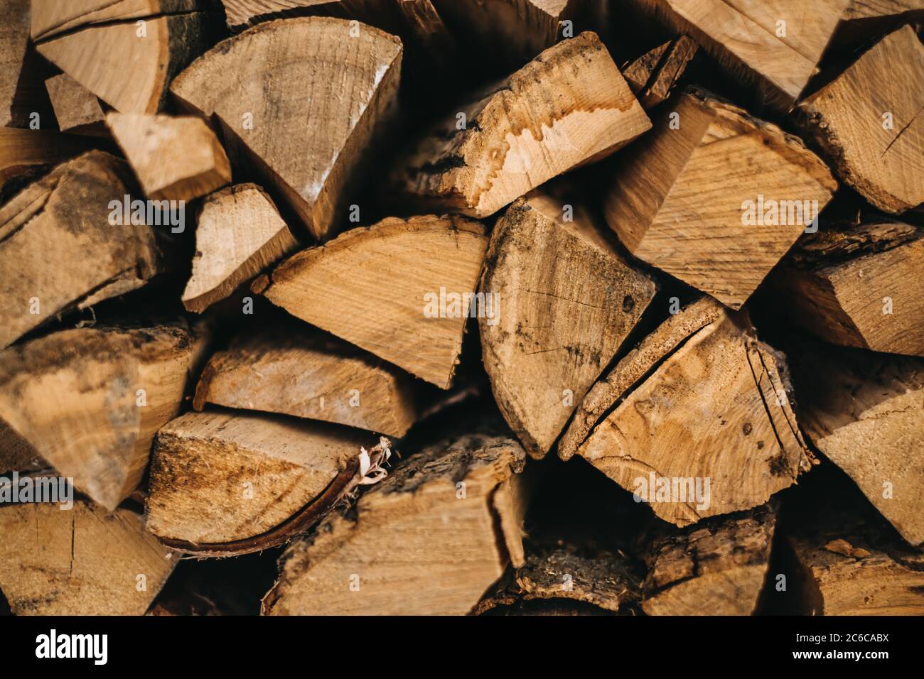 Fireplace wood texture background, close-up Stock Photo - Alamy