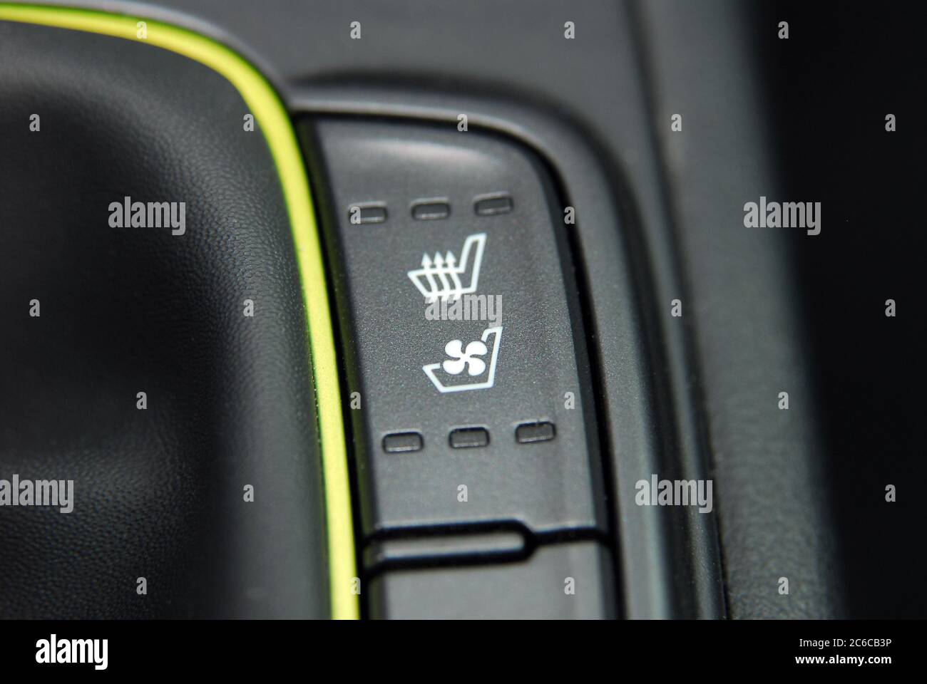 switch for heating and cooling of the car seat Stock Photo - Alamy