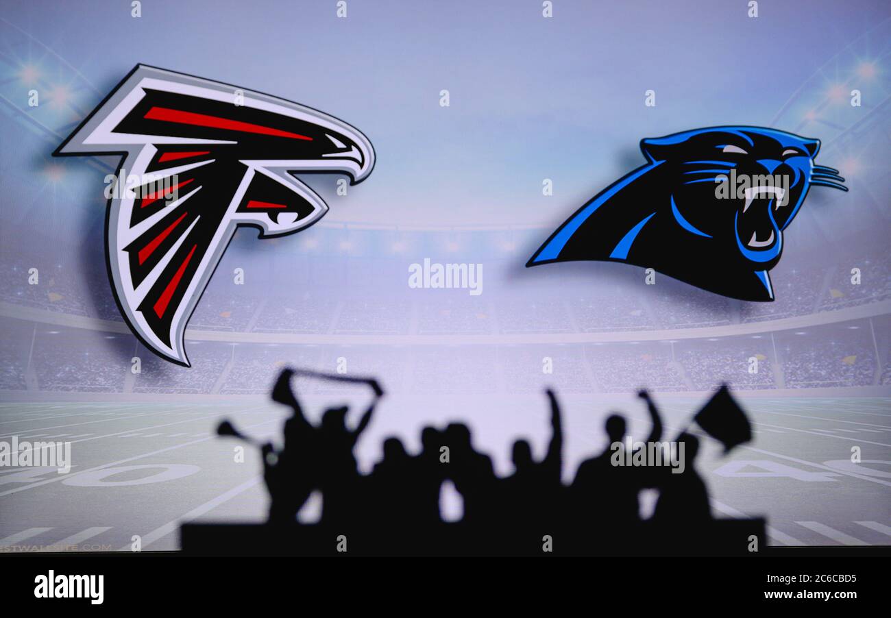Atlanta Falcons vs. Carolina Panthers. Fans support on NFL Game ...