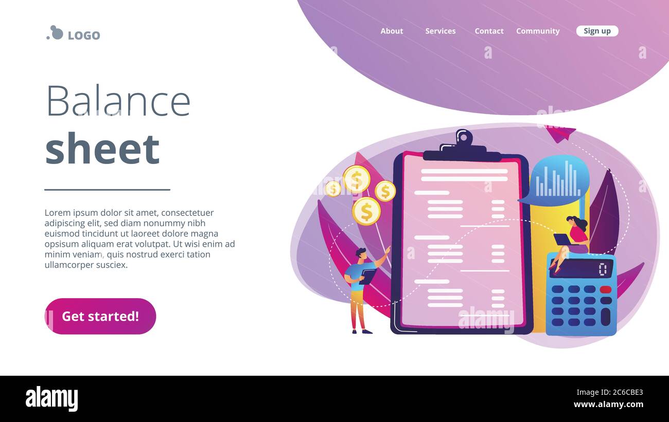 Income statement concept landing page Stock Vector Image & Art - Alamy