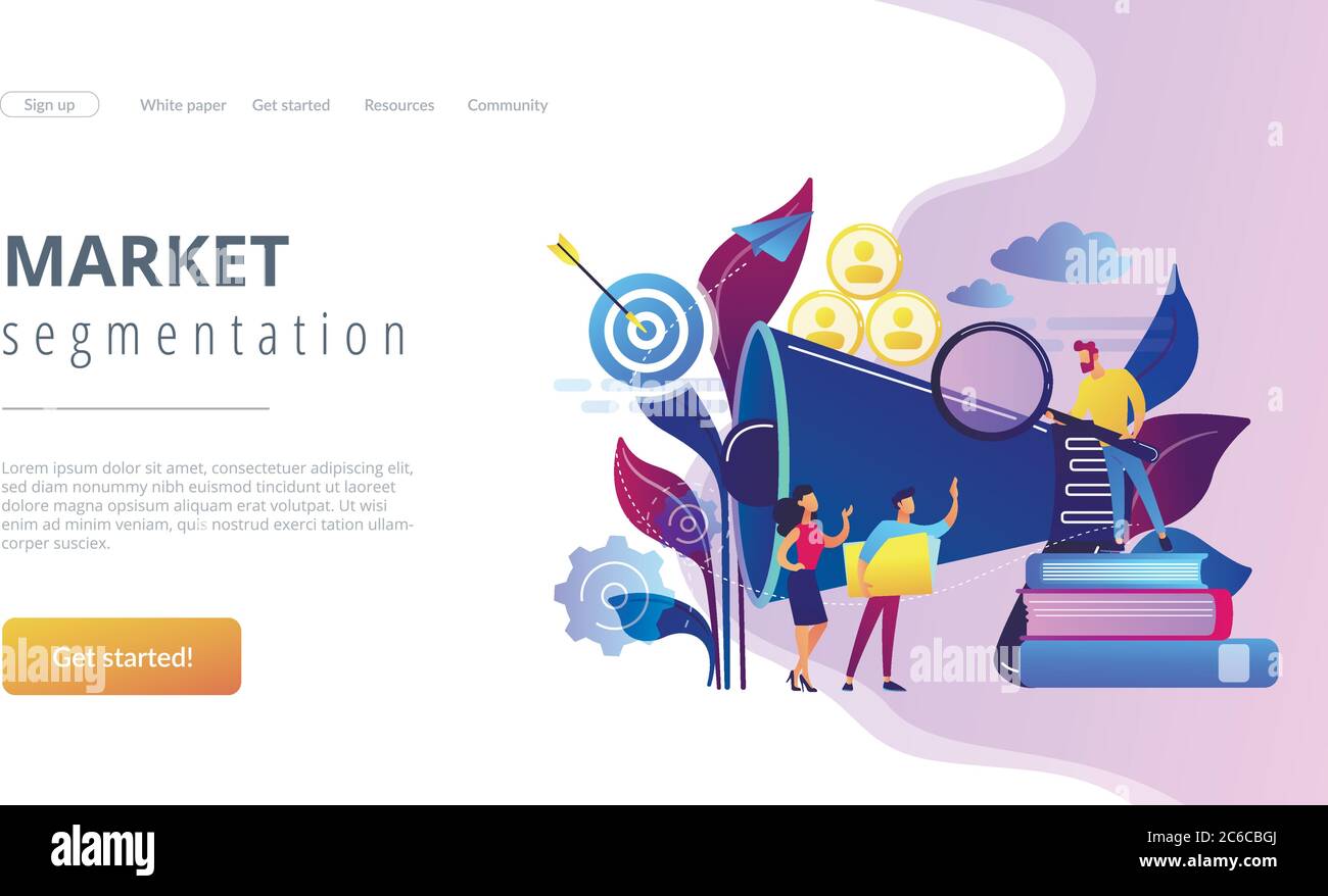 Market segmentation business concept Stock Vector Images - Alamy