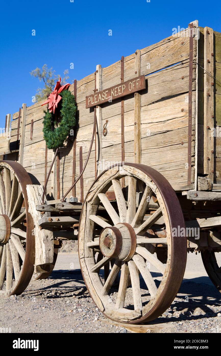 20 Mule Team Wagon in Death Valley National Park, California, USA ...