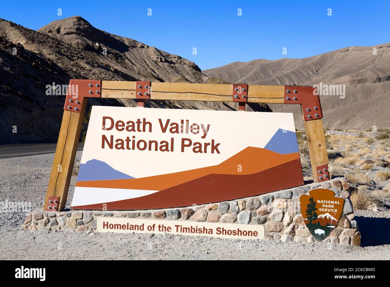 Death valley national park sign hi-res stock photography and images - Alamy