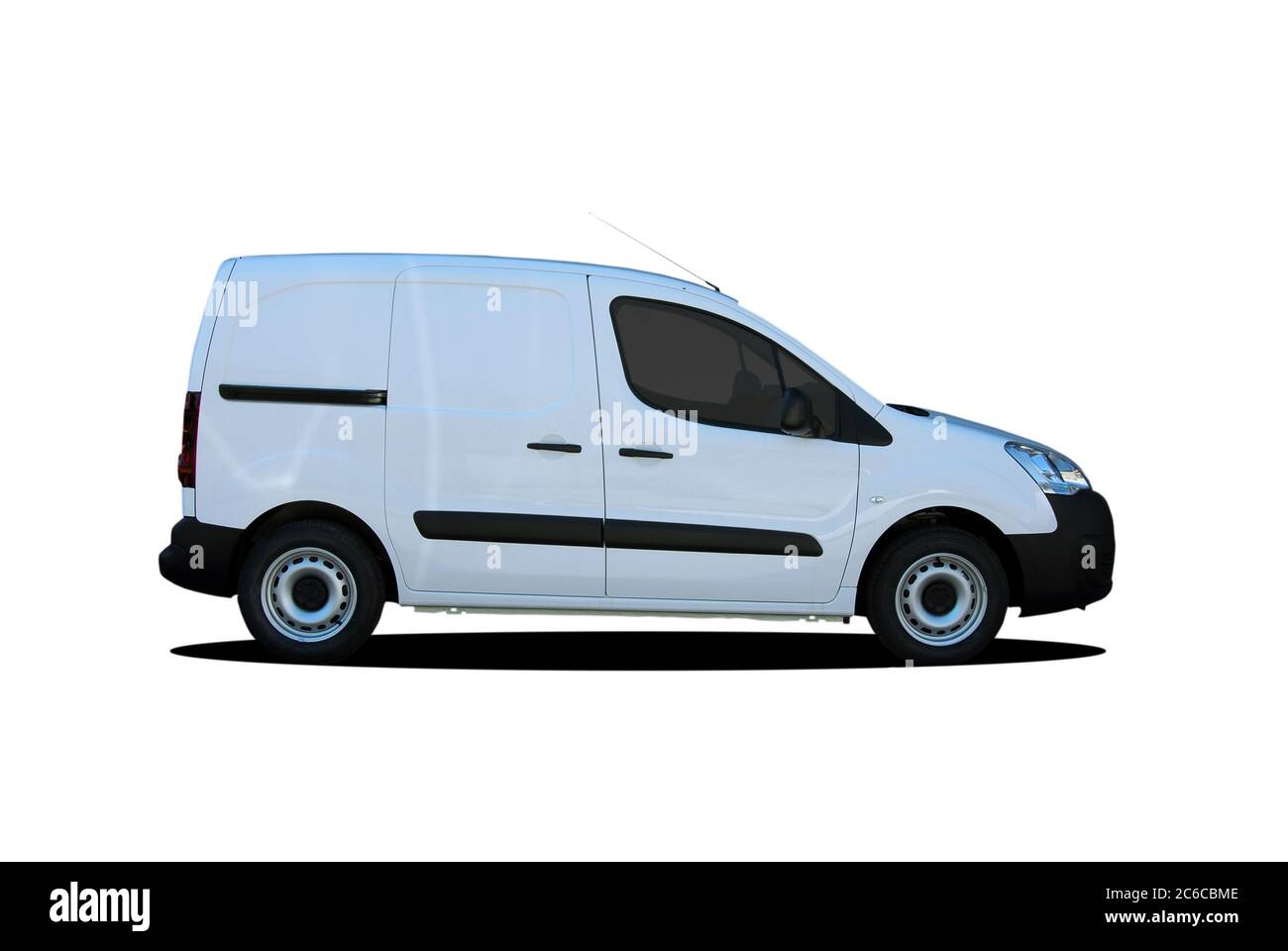 White delivery van Stock Photo - Alamy