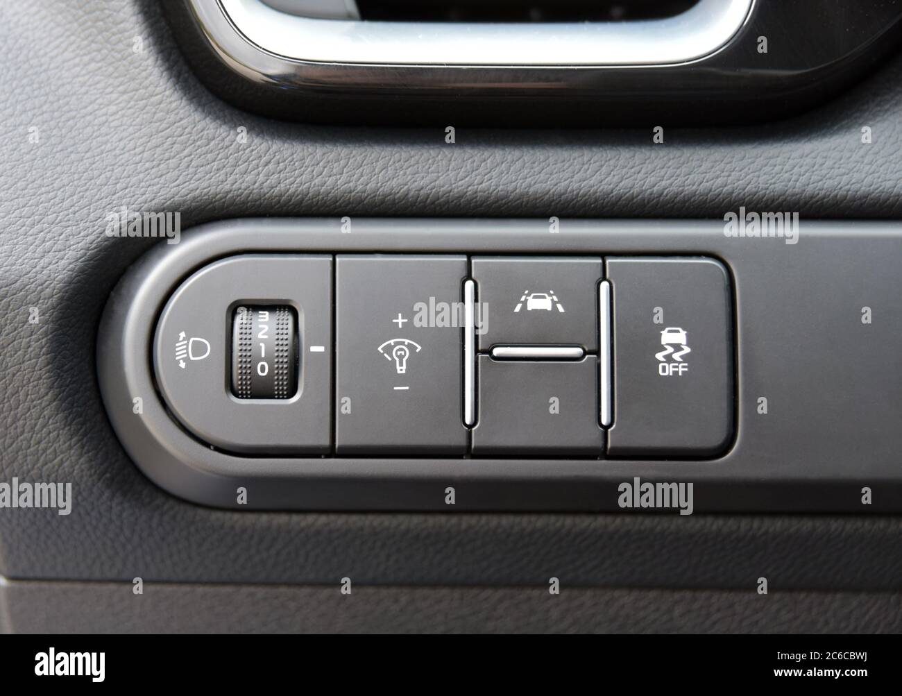 Car panel buttons. Panel with buttons on the control panel of car Stock ...