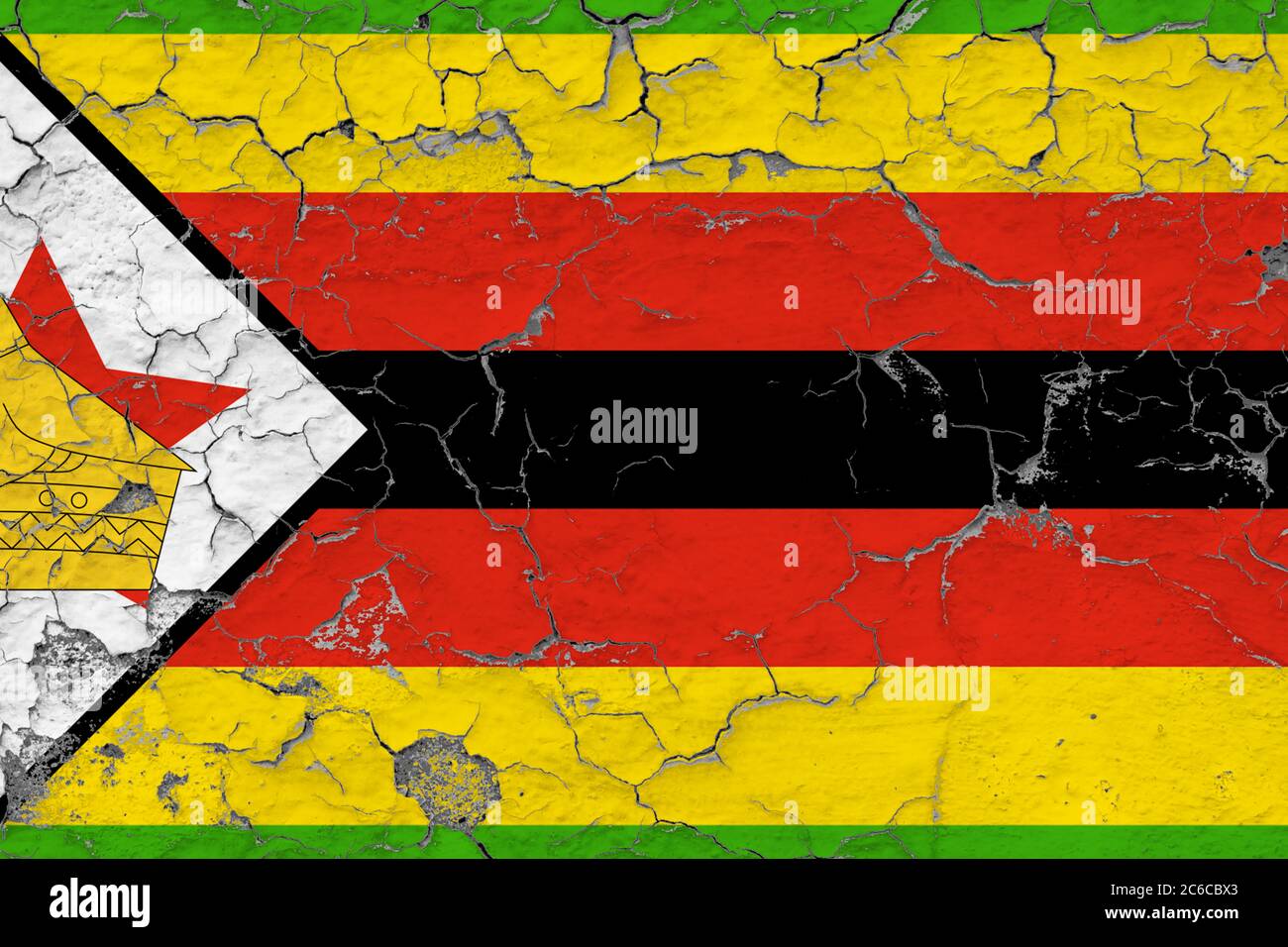 Zimbabwe flag paint hi-res stock photography and images - Alamy