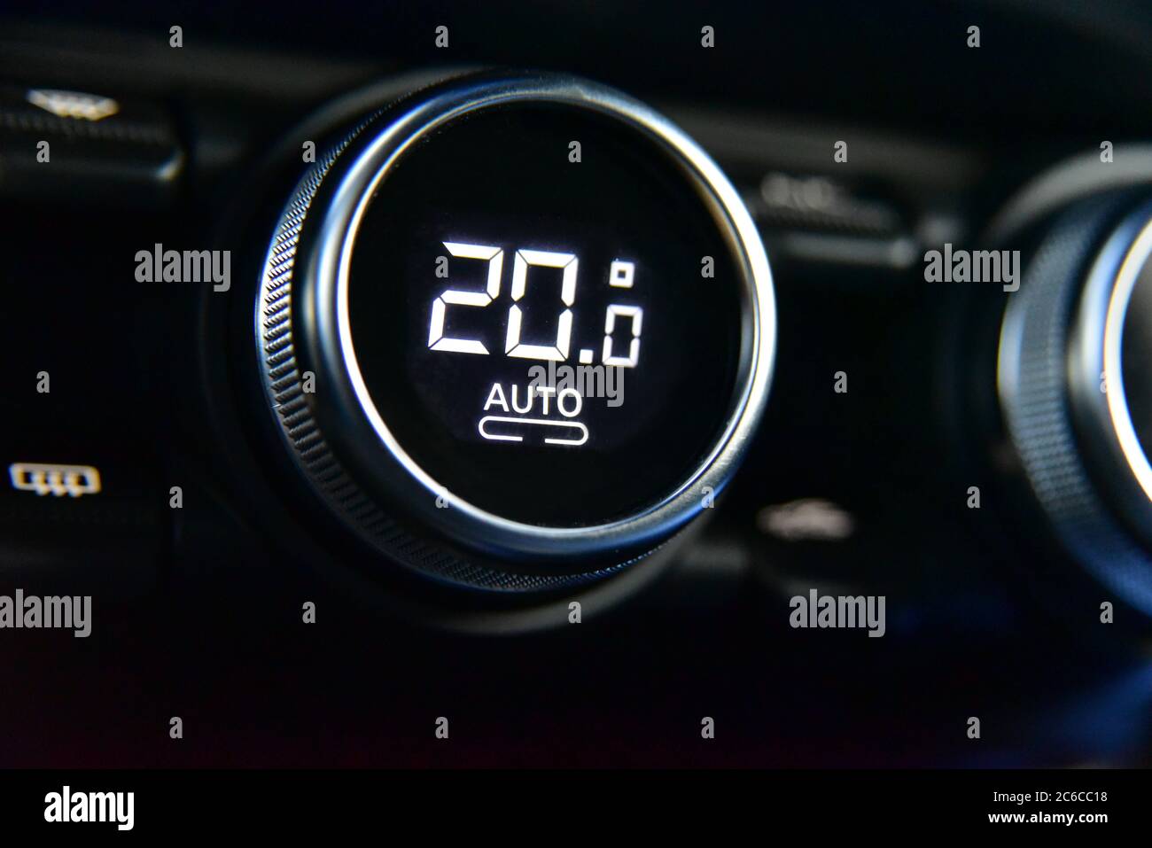 Car Air Conditioner buttons Stock Photo - Alamy