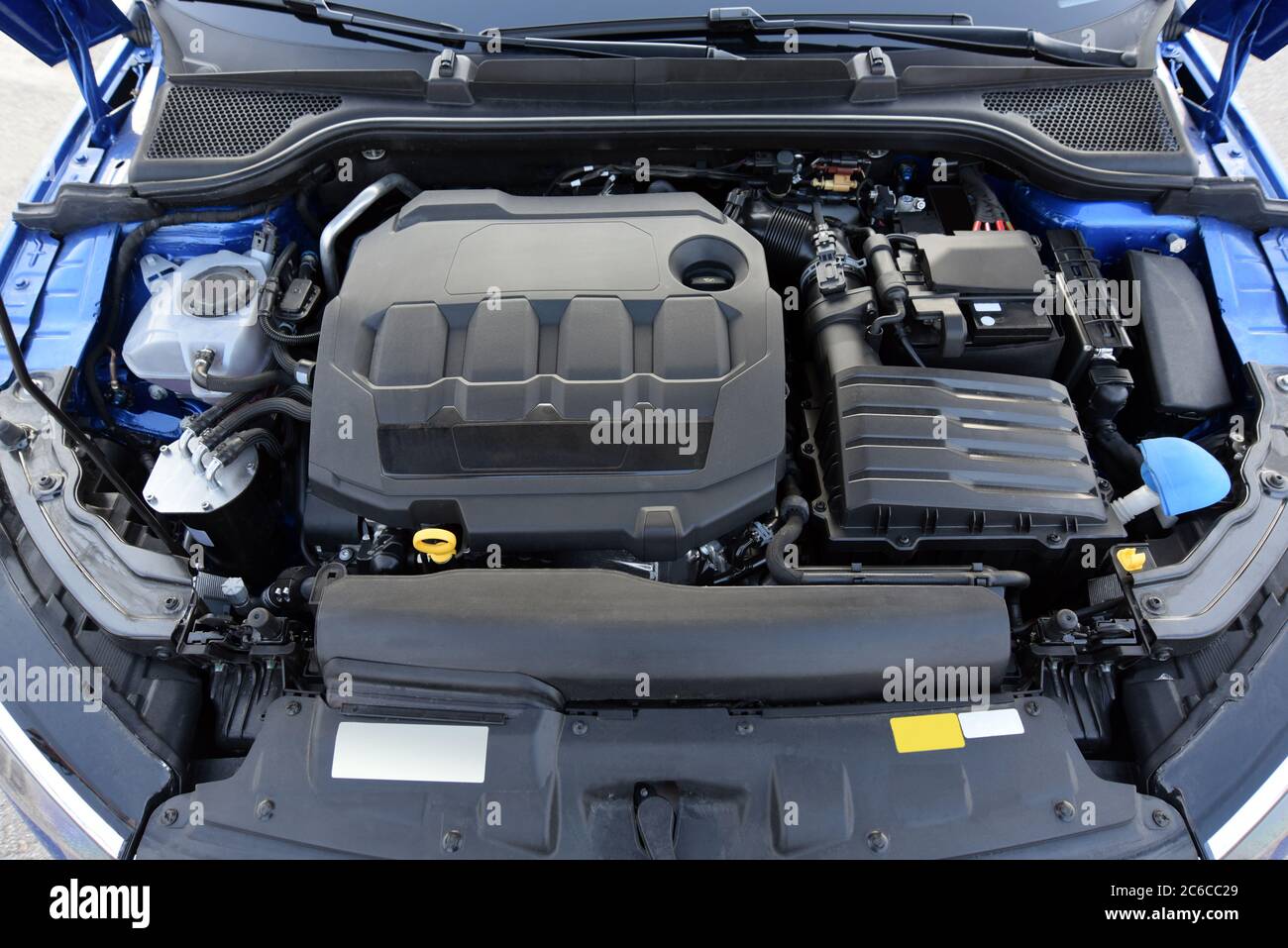 Engine in a passenger car Stock Photo - Alamy