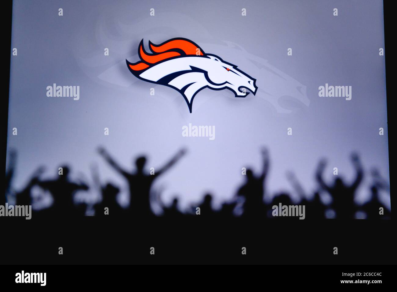 Denver broncos logo hi-res stock photography and images - Alamy