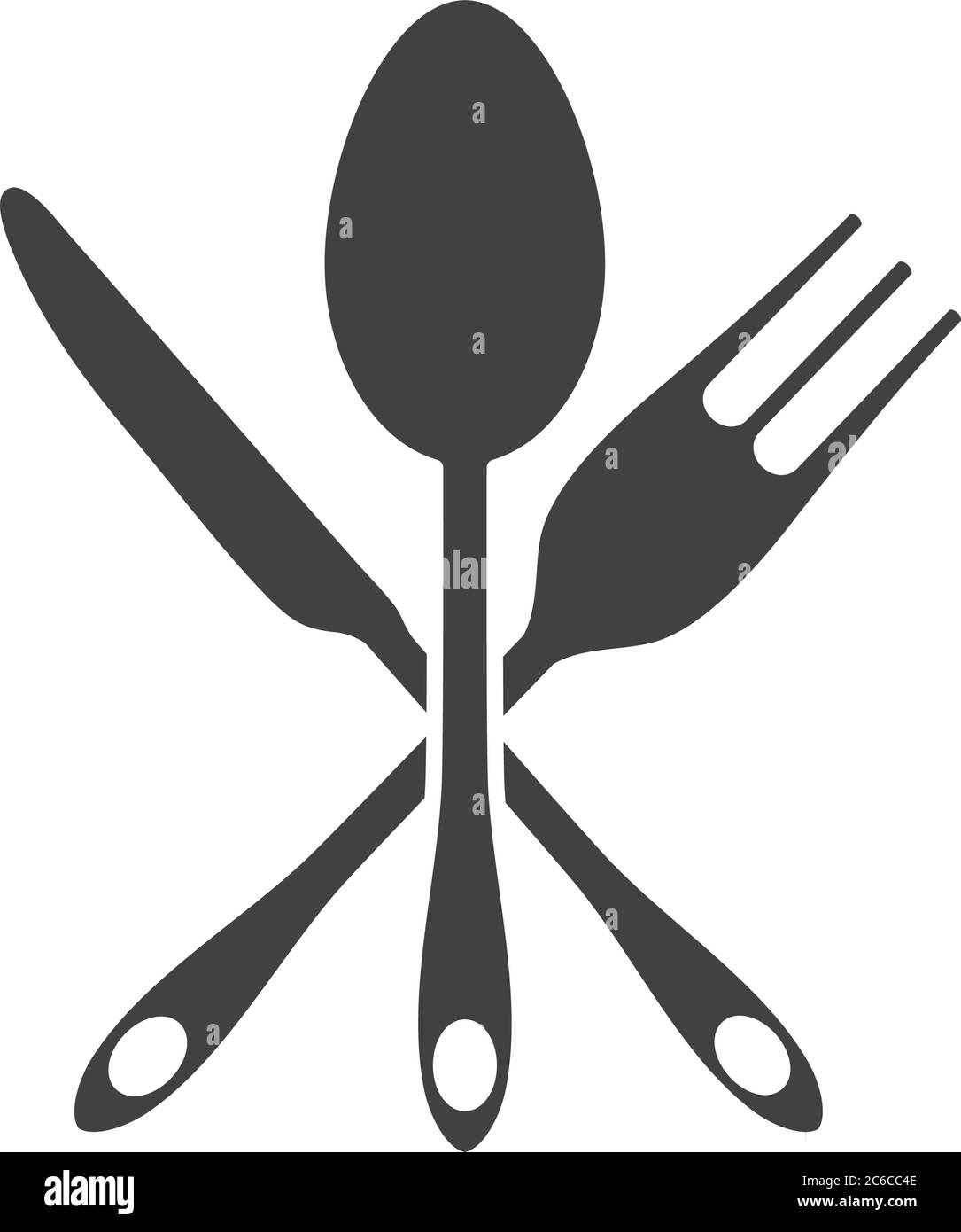 Fork And Knife Crossed Logo