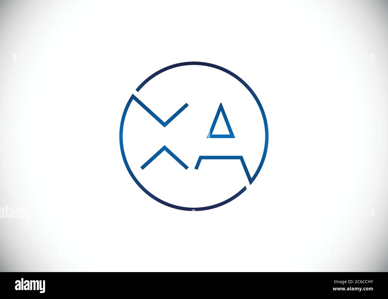 Initial Monogram Letter X A Logo Design Vector Template. X A Letter ...