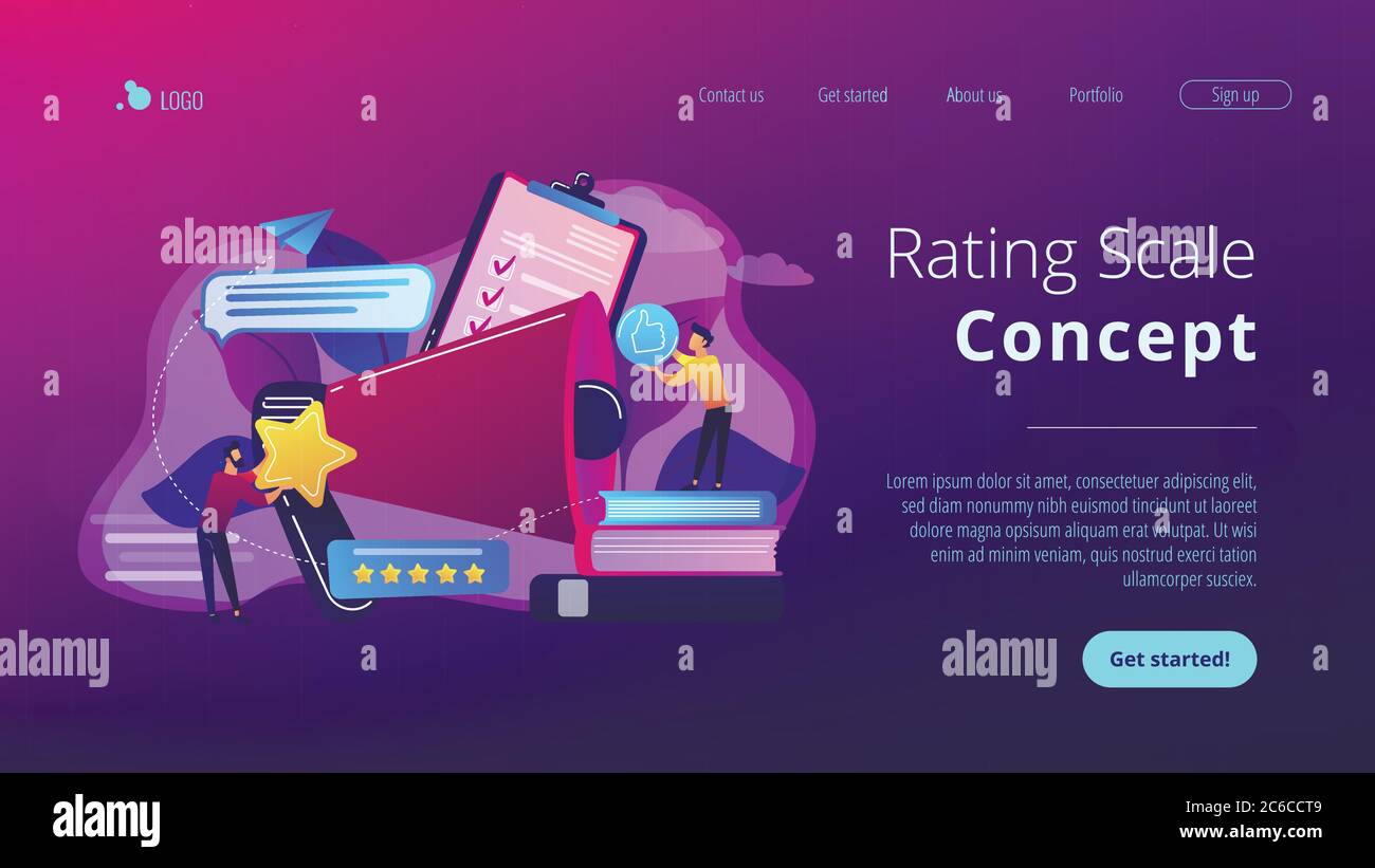 Top-ranking concept landing page Stock Vector Image & Art - Alamy