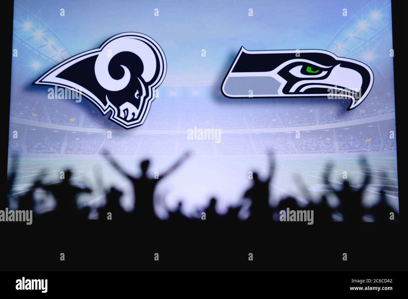 Sofi stadium screen hi-res stock photography and images - Alamy