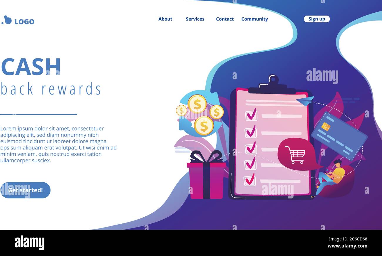 Cash back shop online Stock Vector Images - Alamy