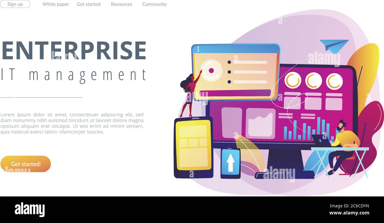 Enterprise manager Stock Vector Images - Alamy