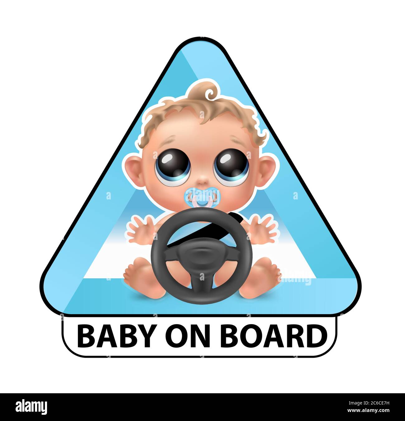 Baby boy on board Cut Out Stock Images & Pictures - Alamy