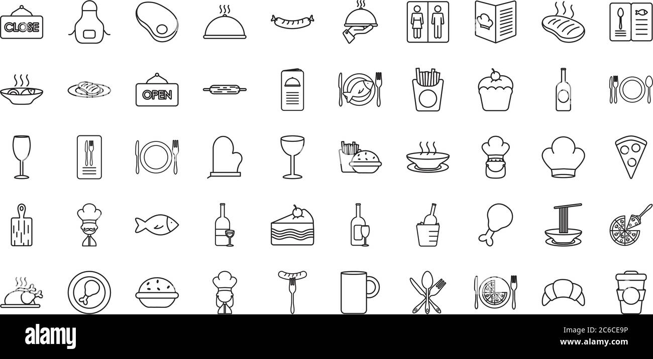 Restaurant Icon Set