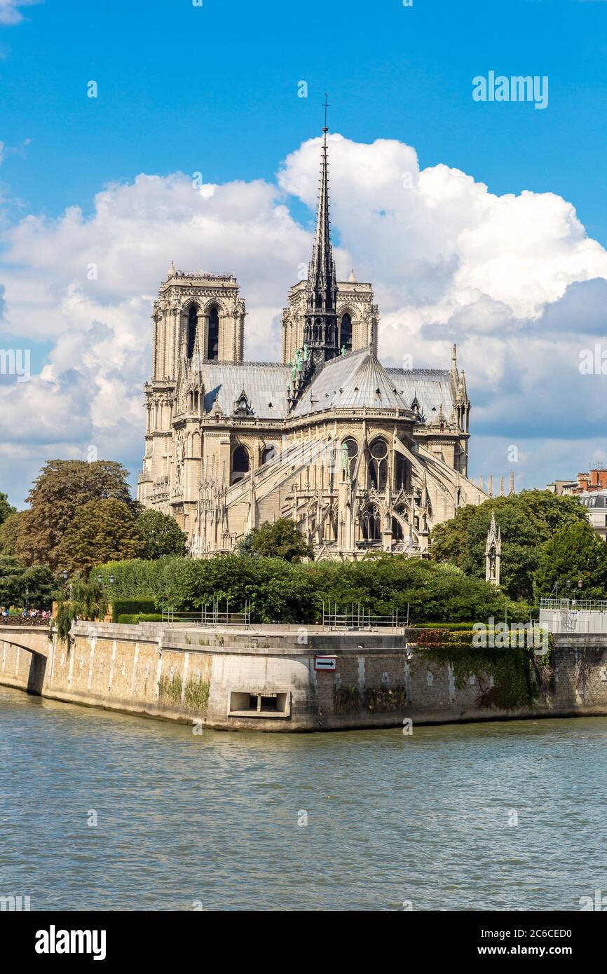 Seine and Notre Dame de Paris is the one of the most famous symbols of ...