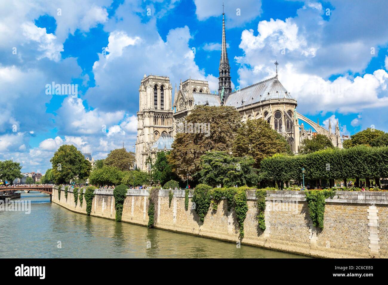 Seine and Notre Dame de Paris is the one of the most famous symbols of ...