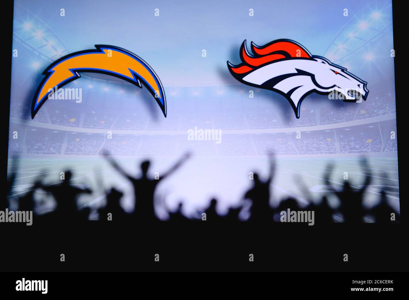 Los angeles chargers vs denver broncos hi-res stock photography and ...