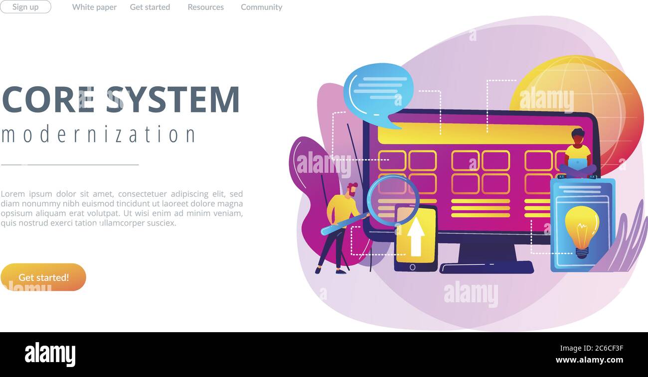 Data Modernization Stock Vector Images - Alamy