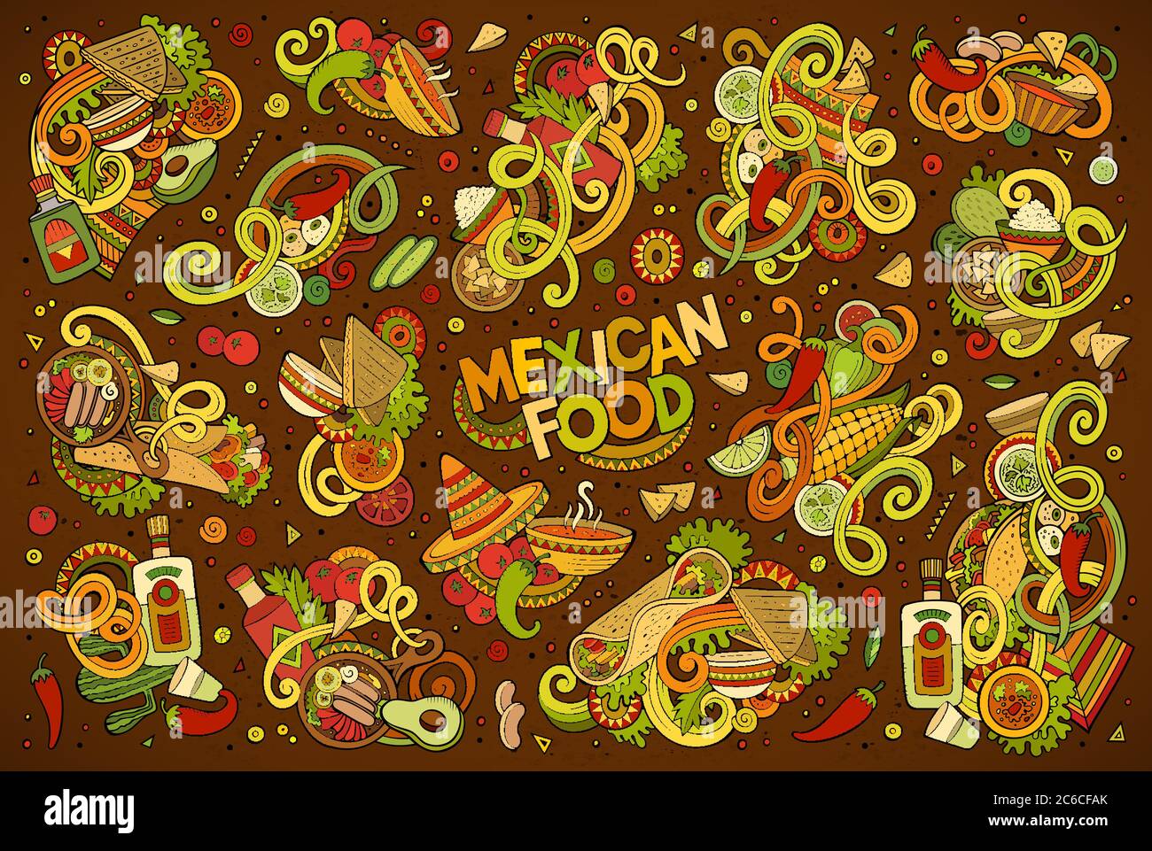 Mexican hat culture element Stock Vector Images - Alamy