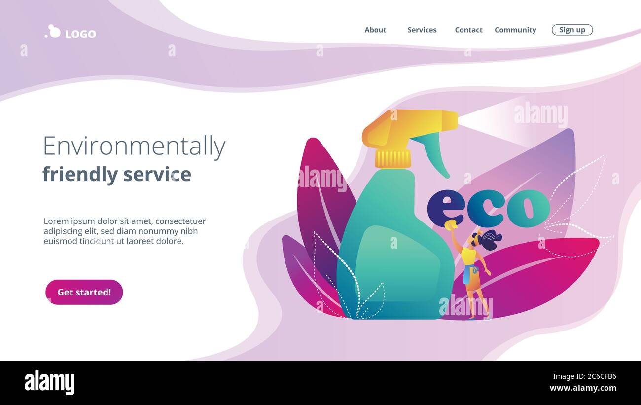 Environmentally friendly cleaning Stock Vector Images - Alamy