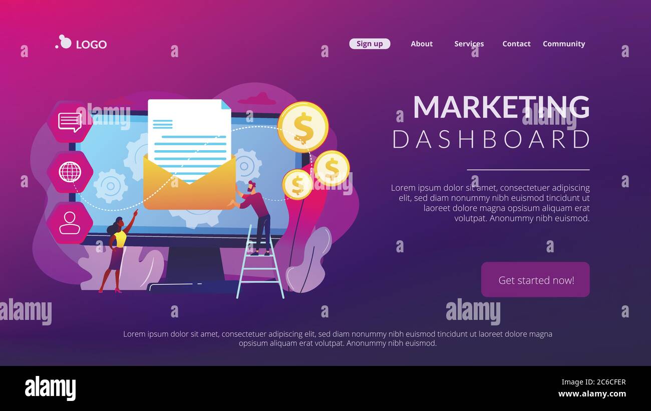 Marketing automation landing page hi-res stock photography and images ...