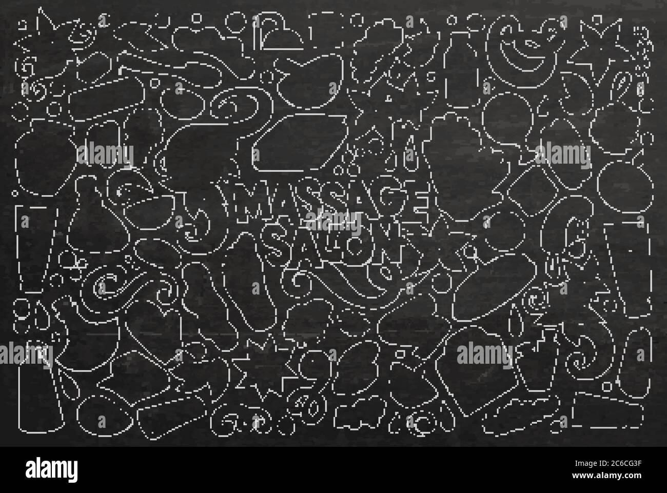 Vector set of Massage and Spa objects Stock Vector Image & Art - Alamy