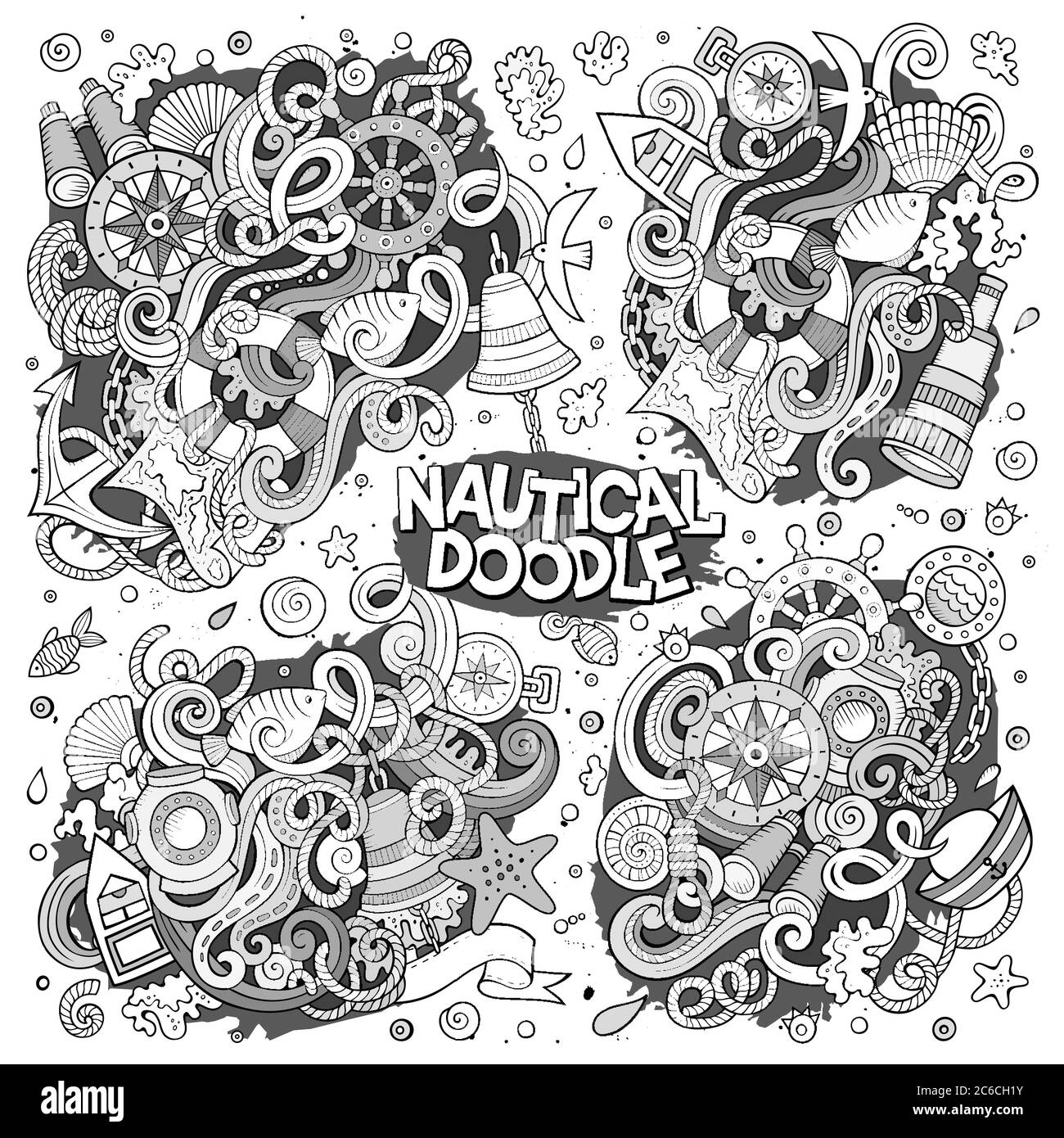 Abstract marine background ropes Cut Out Stock Images & Pictures - Alamy