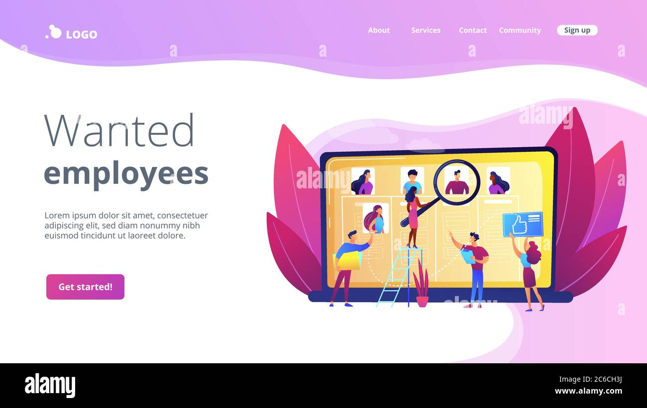 Employee employees employment employer Stock Vector Images - Alamy