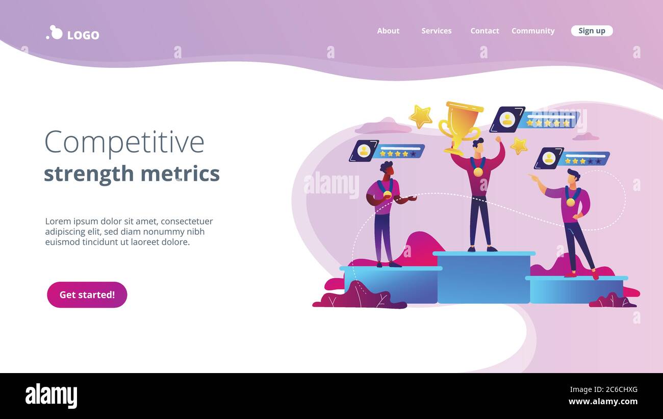 Sports rating system concept landing page Stock Vector Image & Art - Alamy