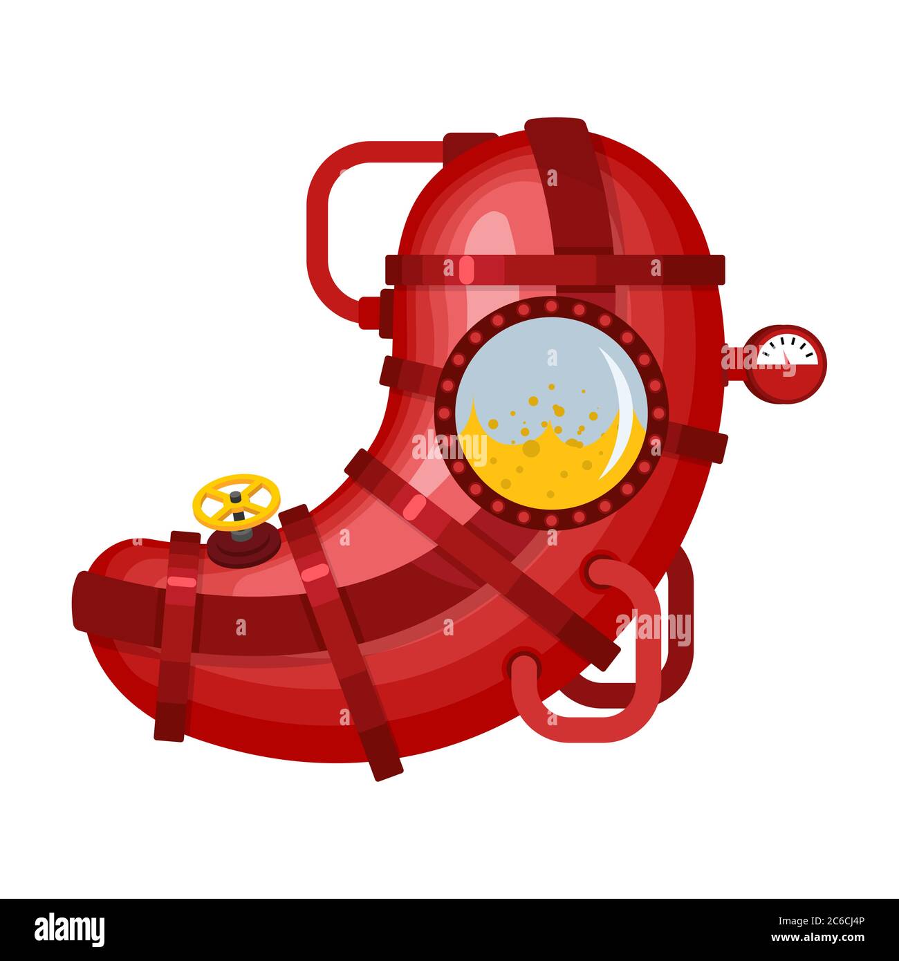 Metal Stomach. Artificial organ. Cybernetics future. Robot Human ...