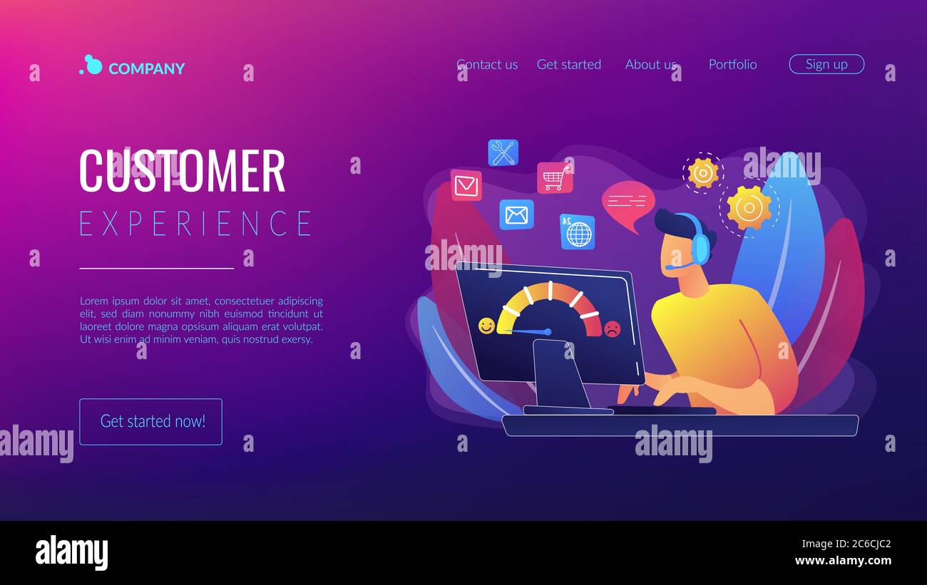 Customer experience center Stock Vector Images - Alamy