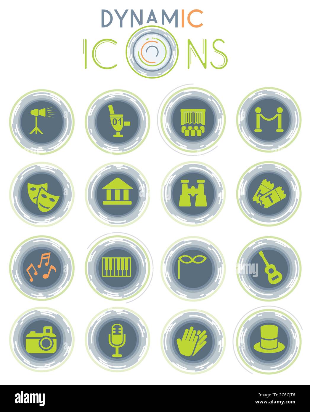 theater dynamic icons Stock Vector Image & Art - Alamy