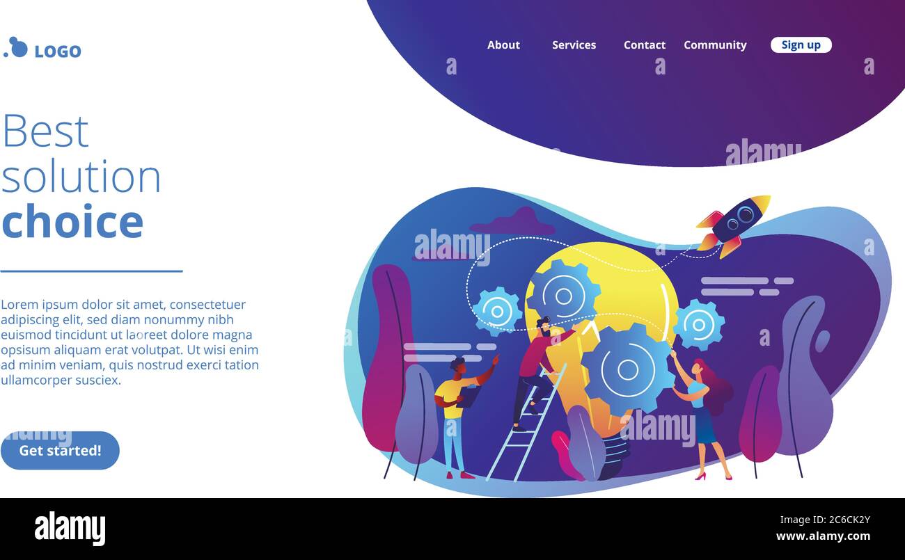 Idea management concept landing page Stock Vector Image & Art - Alamy