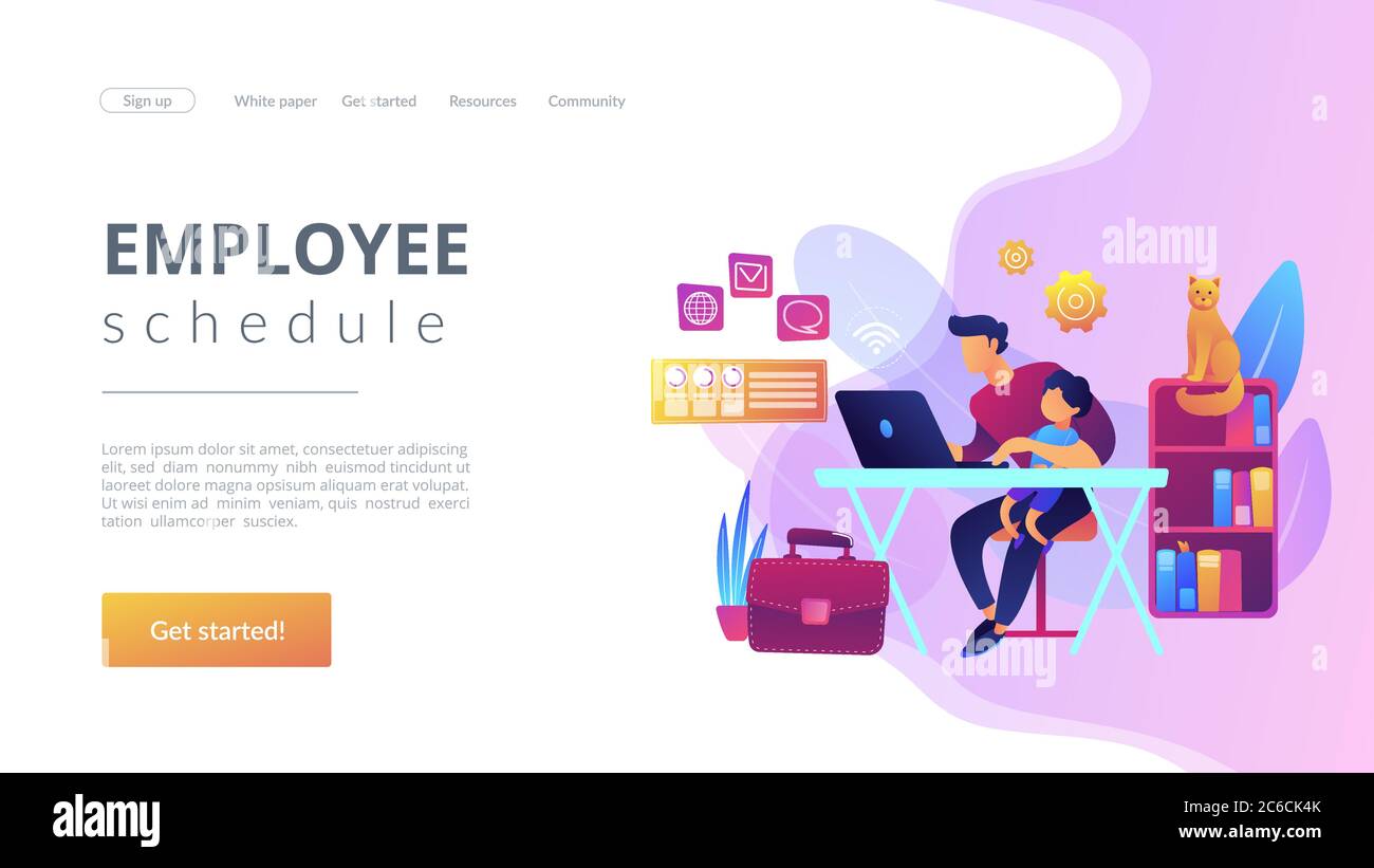 Worker mockup Stock Vector Images - Alamy