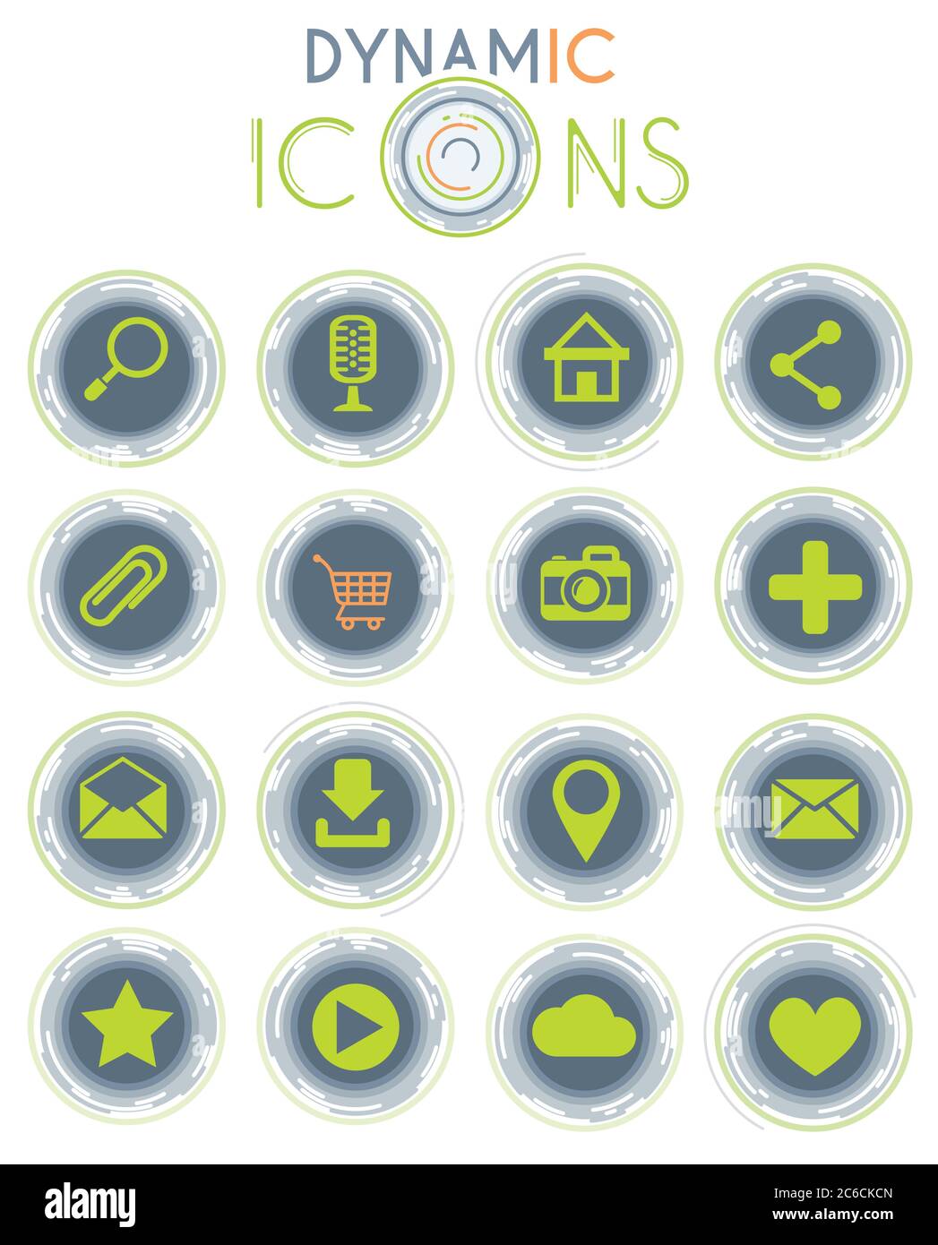 user interface dynamic icons Stock Vector Image & Art - Alamy