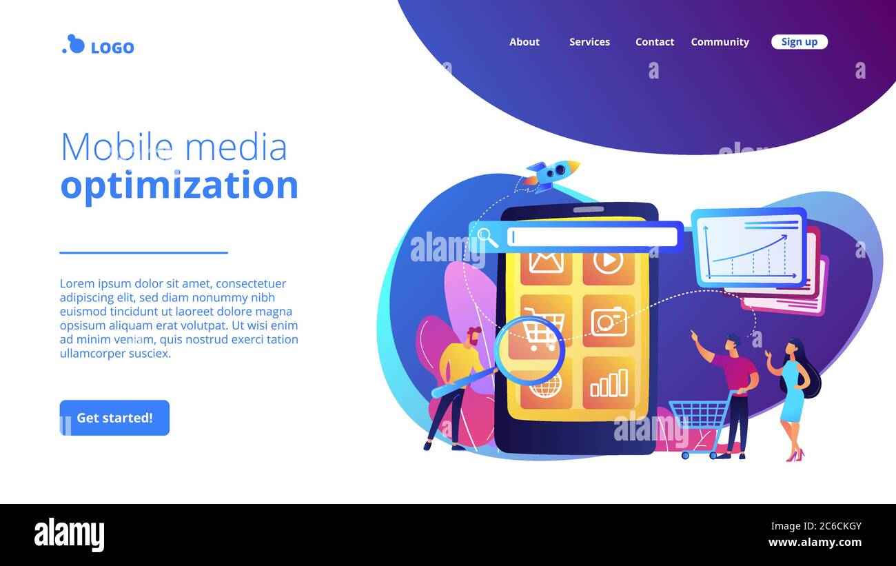 Ecommerce optimization Stock Vector Images - Alamy