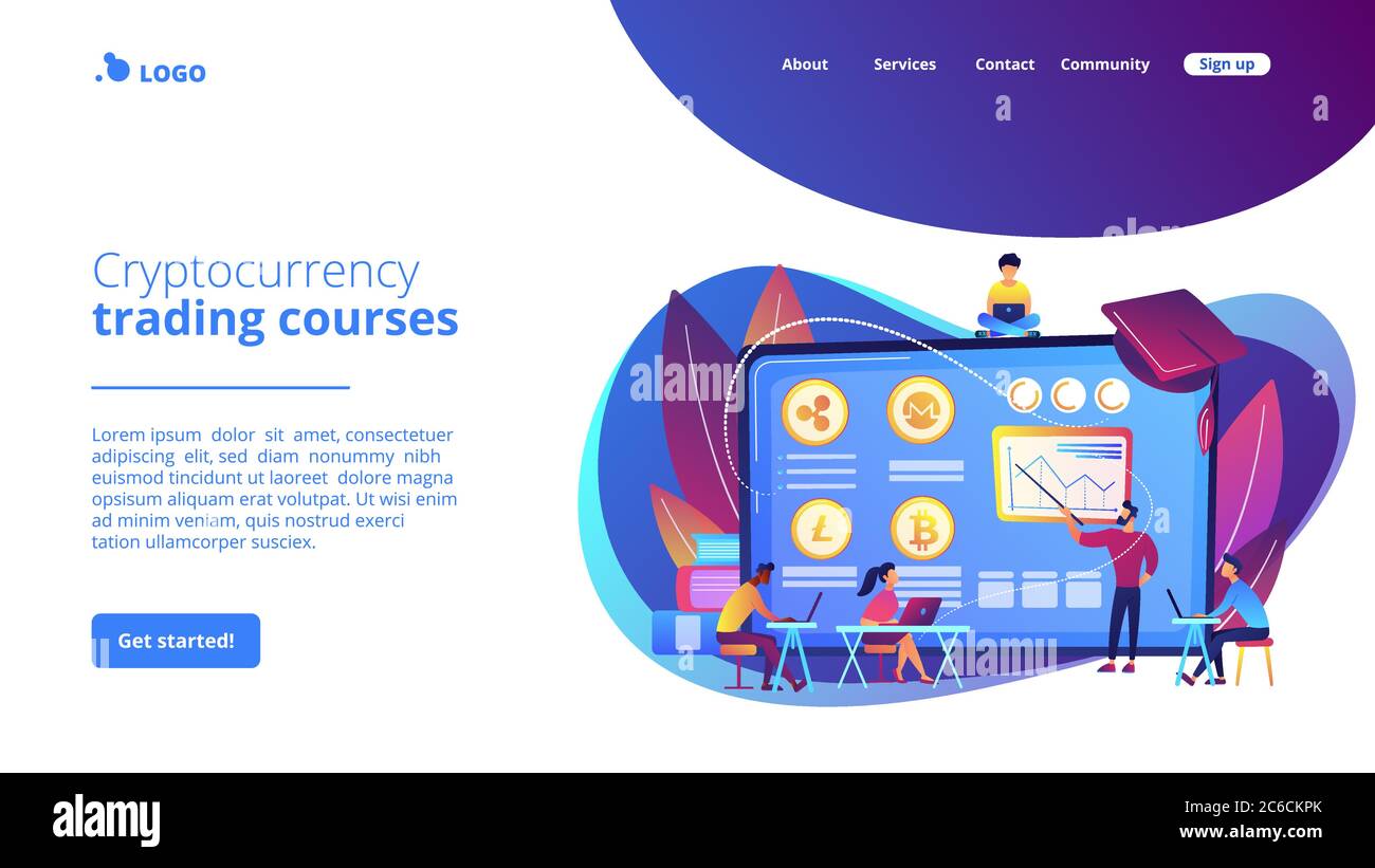 Cryptocurrency trading Stock Vector Images - Alamy