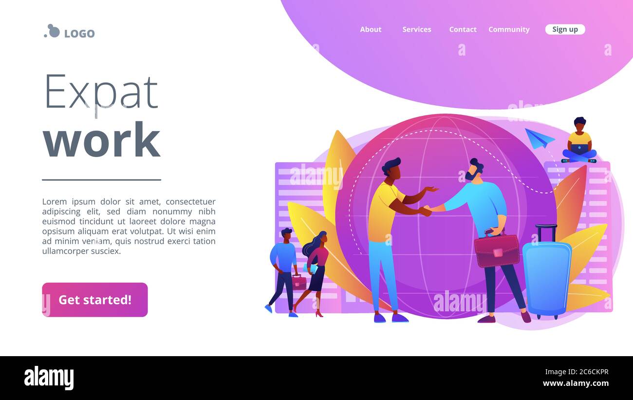 Expat hub Stock Vector Images - Alamy