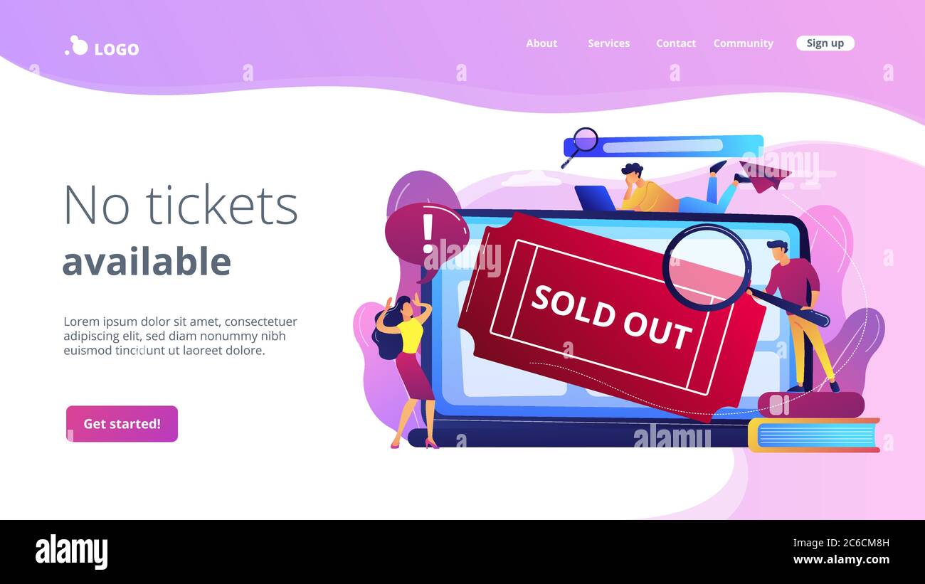 Sold out festival Stock Vector Images - Alamy