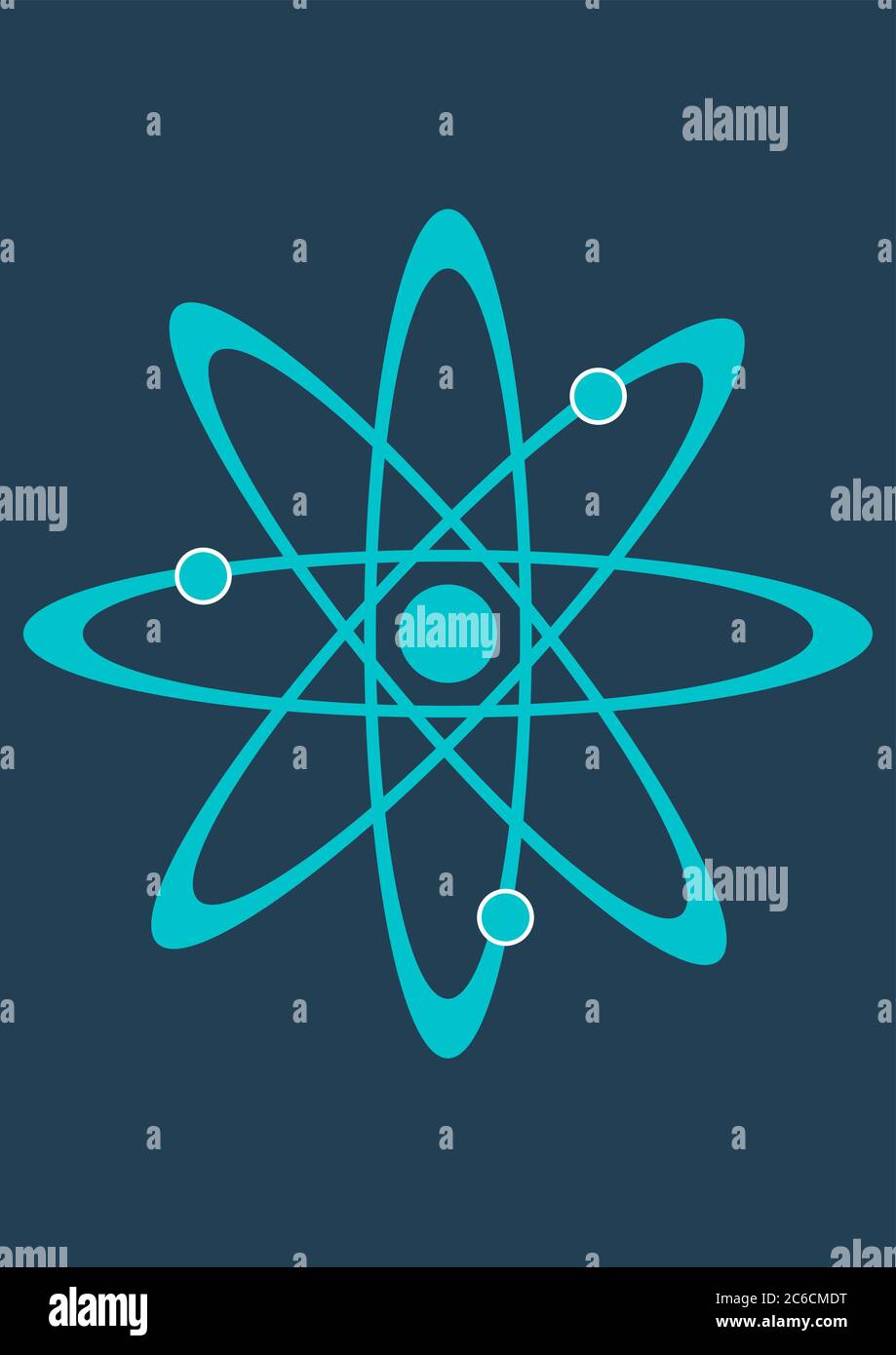 Graphic symbol of the atomic nucleus vector image Stock Vector Image ...