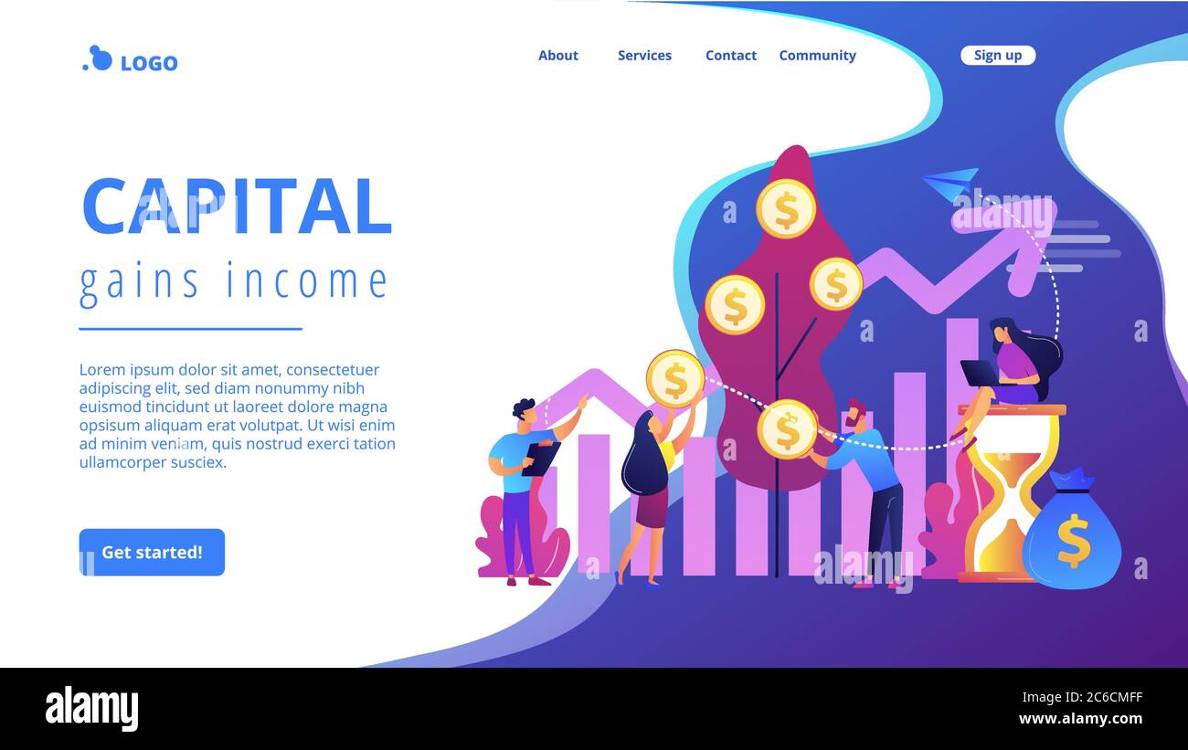 Stock market portfolio concept Stock Vector Images - Alamy