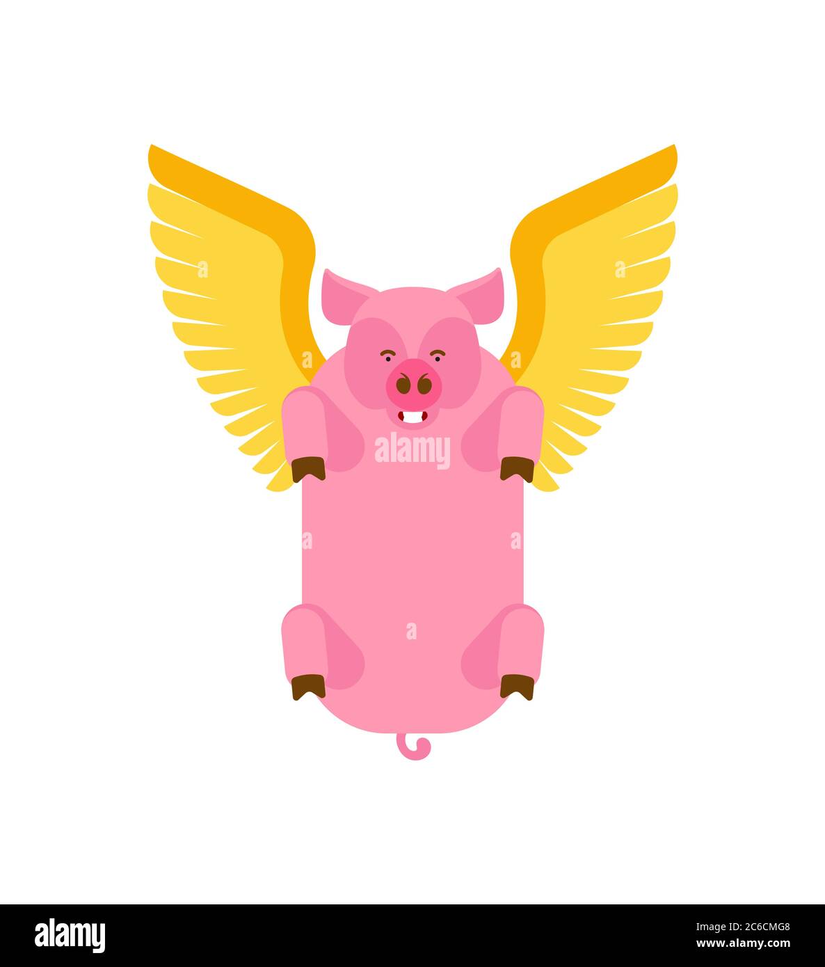 Cute flying pig cartoon Cut Out Stock Images & Pictures - Alamy