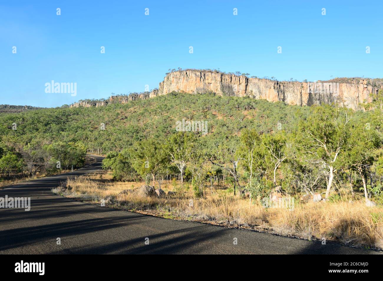 View over an escarpment near Jim Jim Falls in popular Kakadu National Park, Northern Territory ...