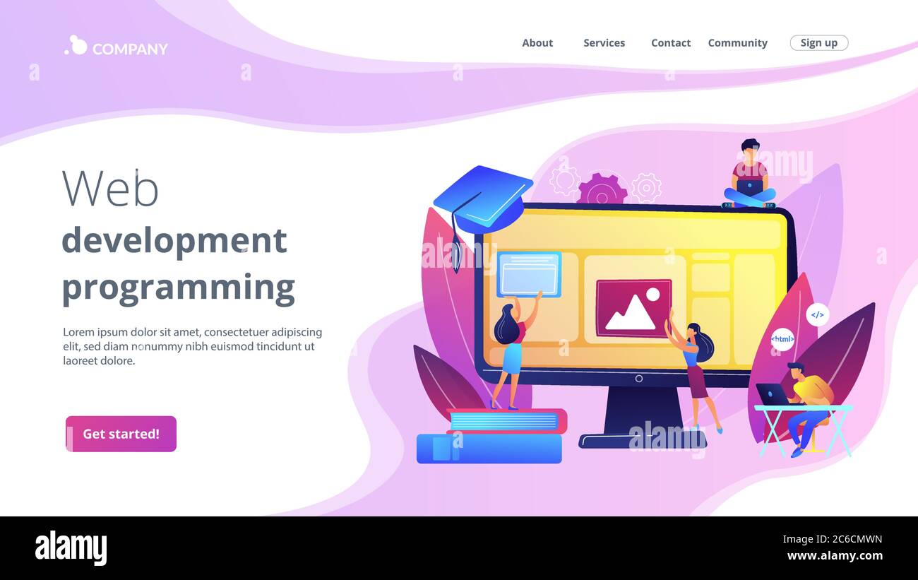 Programmer course Stock Vector Images - Alamy