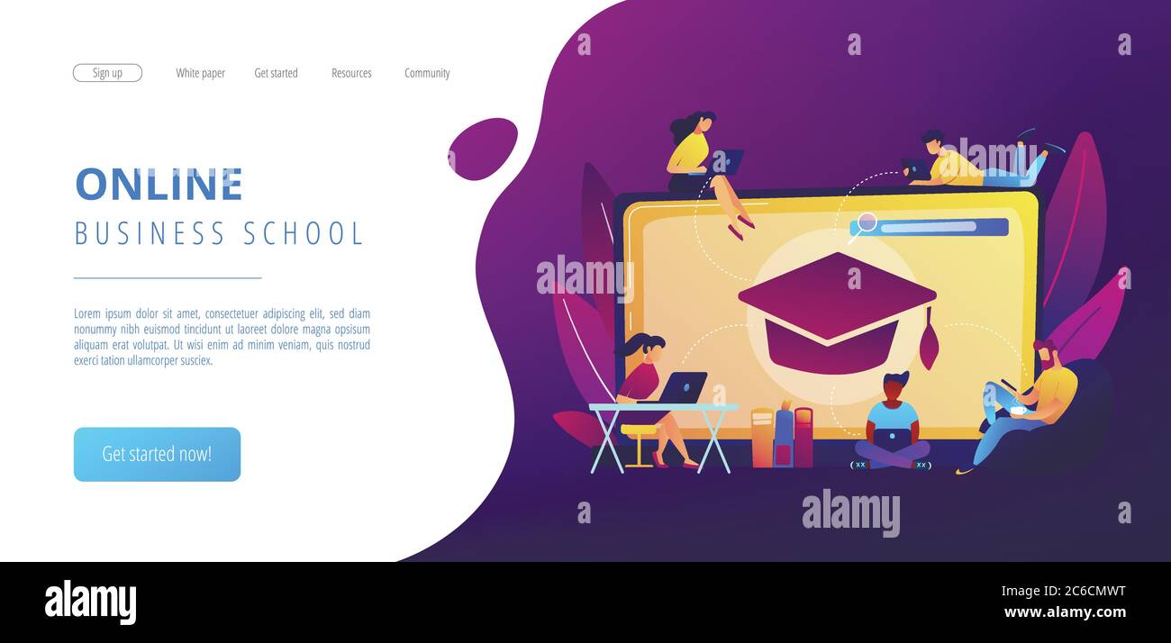 Online courses for free Stock Vector Images - Alamy