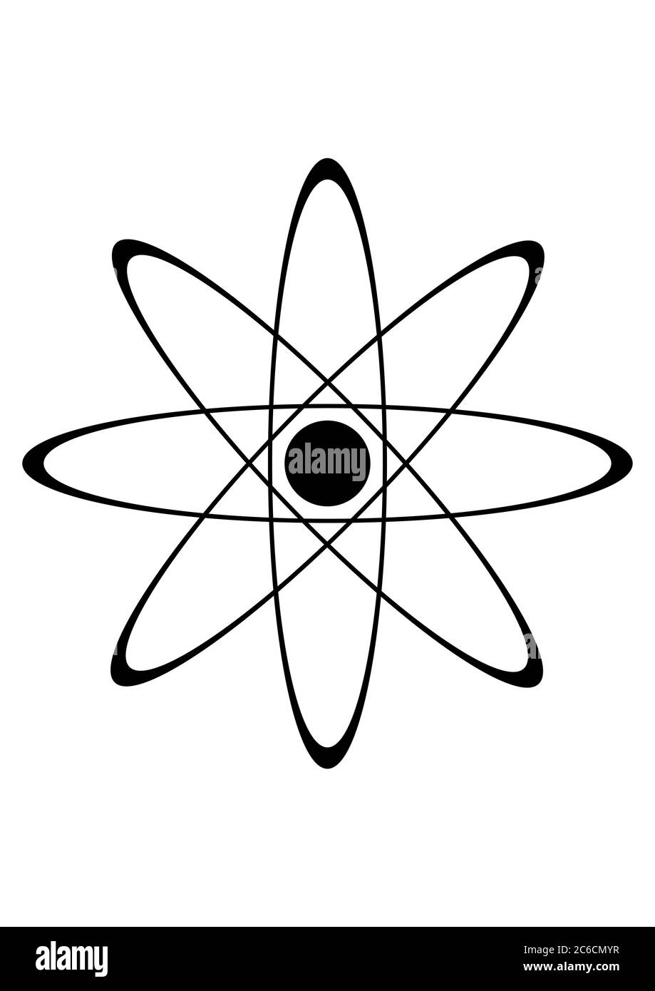 Graphic symbol of the atomic nucleus vector image Stock Vector Image ...